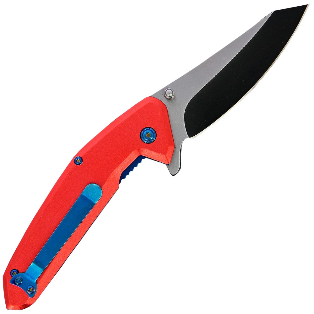Red Reverse Tanto Lock Knife from Golan | Knifewarehouse
