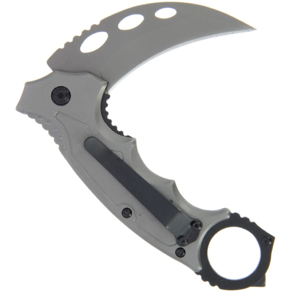 Grey Stainless Linerlock Karambit | Knifewarehouse