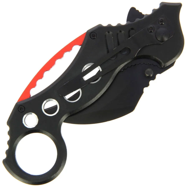 Karambit Lock Knife Black & Red | Knifewarehouse